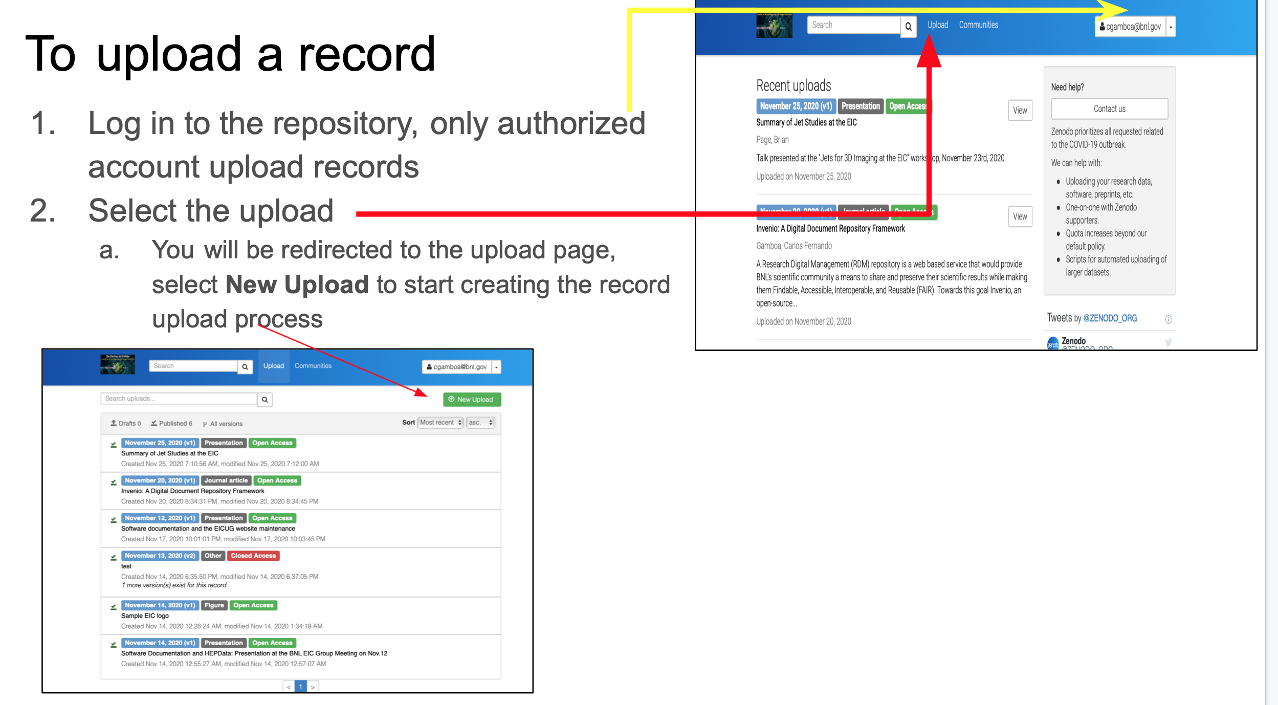 Uploading a Record to Zenodo | Scientific Data and Computing Center Uploading a Record to Zenodo | Scientific Data and Computing Center